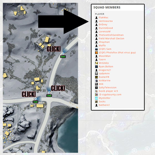 Squad Listings :: Gamer Maps