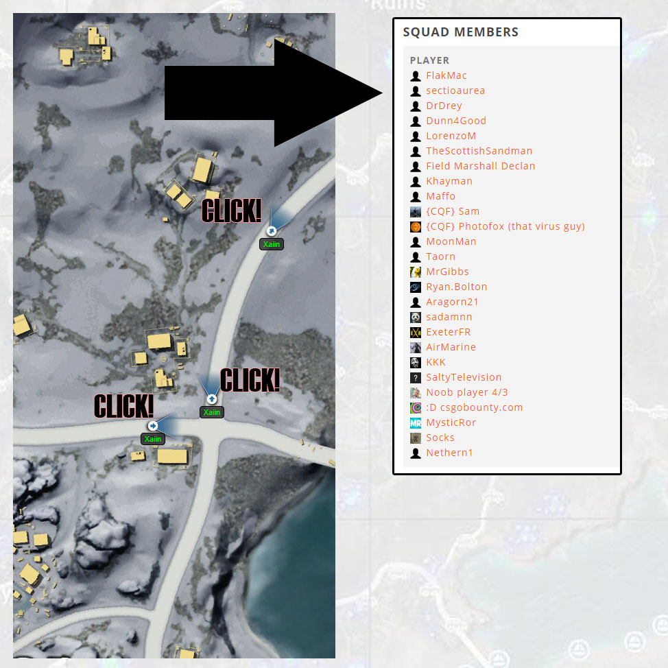 Squad Listings :: Gamer Maps